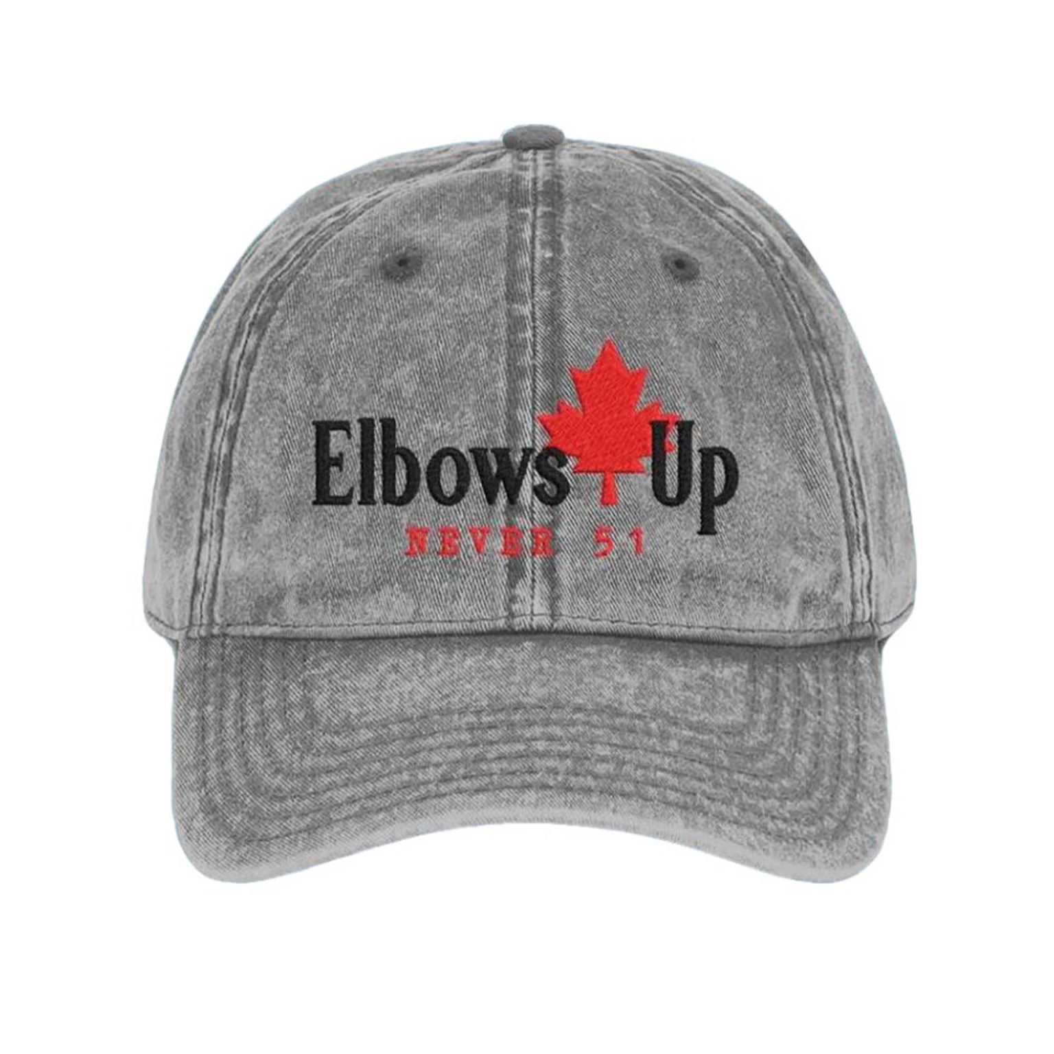 Elbows Up Never 51 Canada Hat