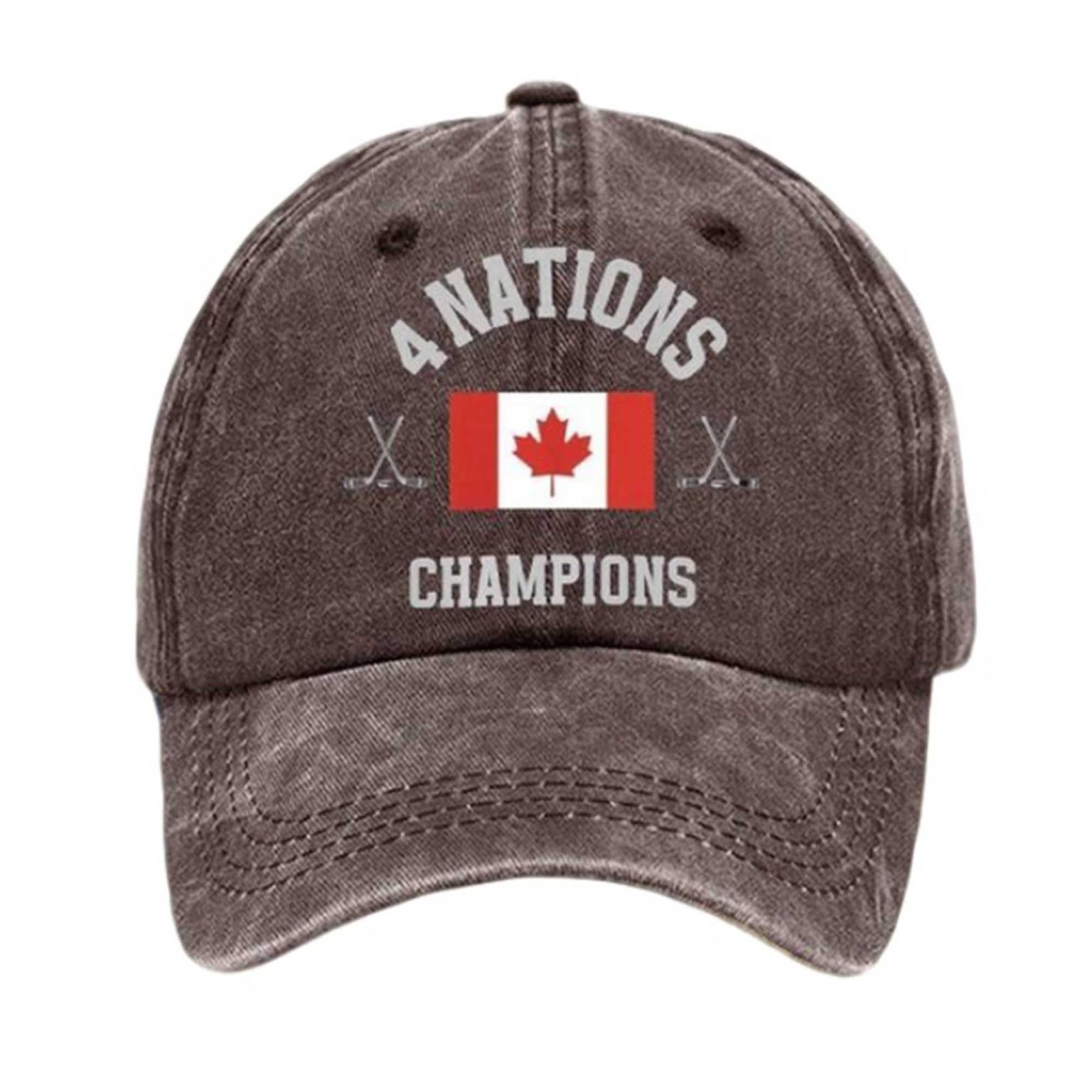 Four Nations Champions Canada Print Baseball Cap