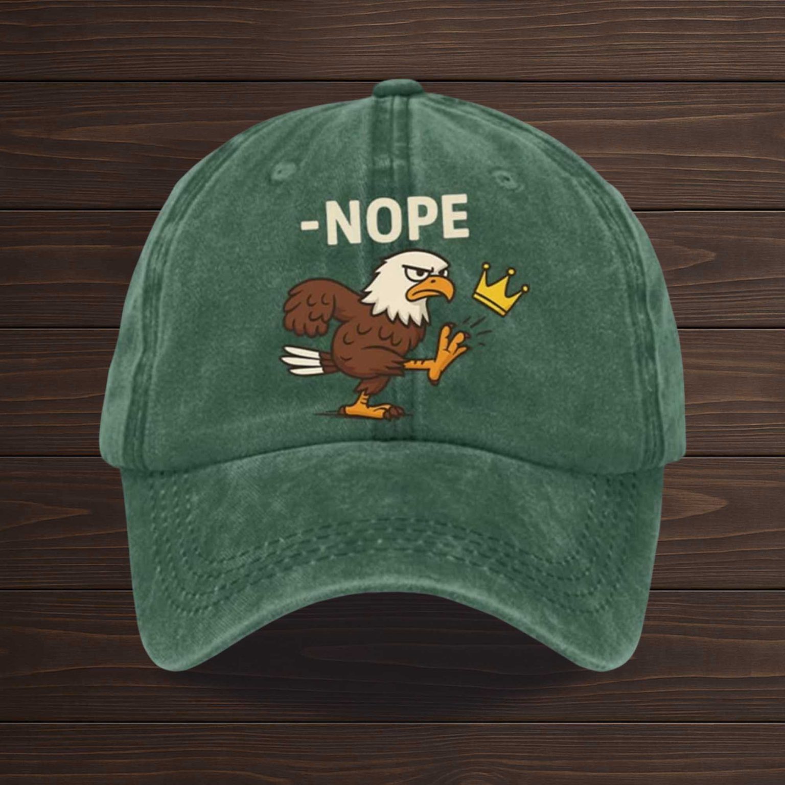 No Kings In America Eagle Crown Nope Hat
