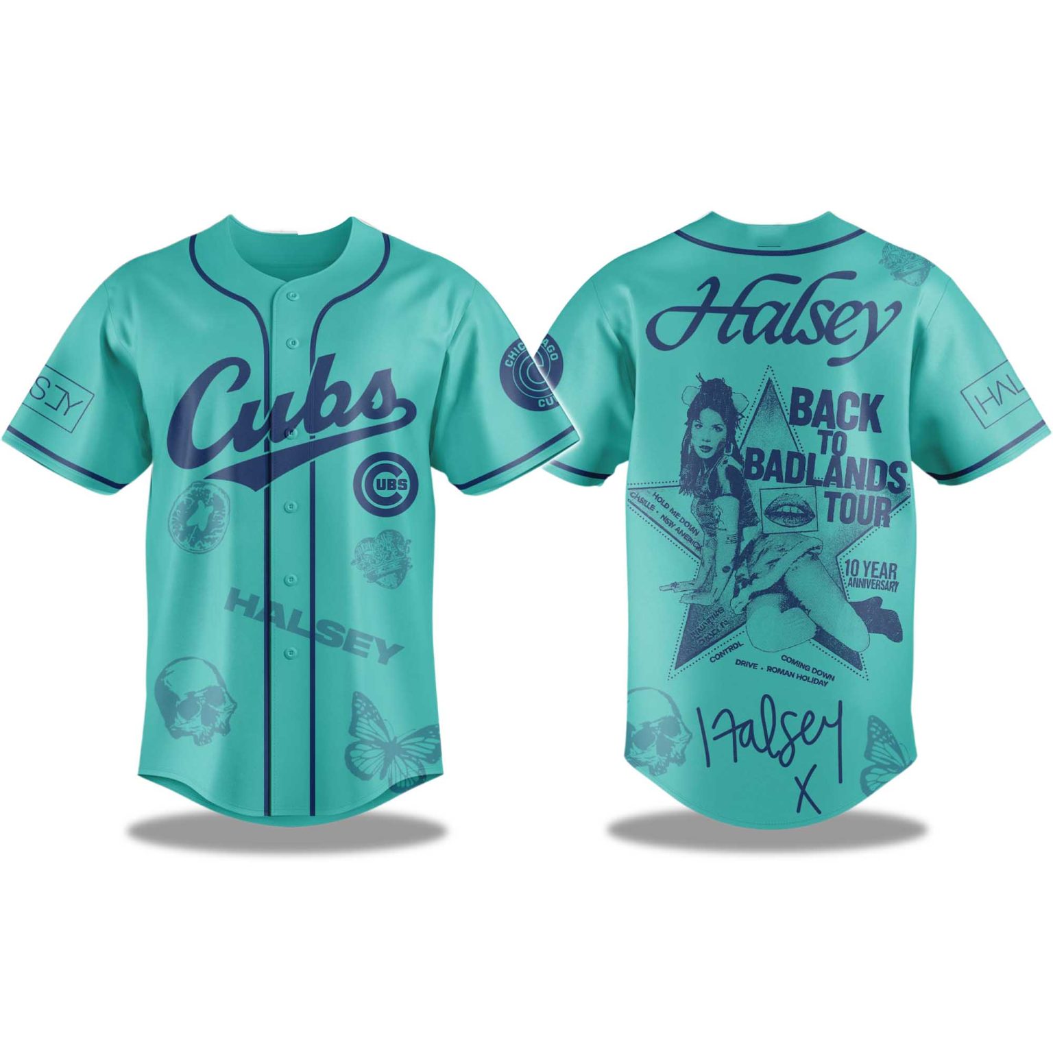 Cubs Halsey Back to Badlands Tour 2025 Jersey