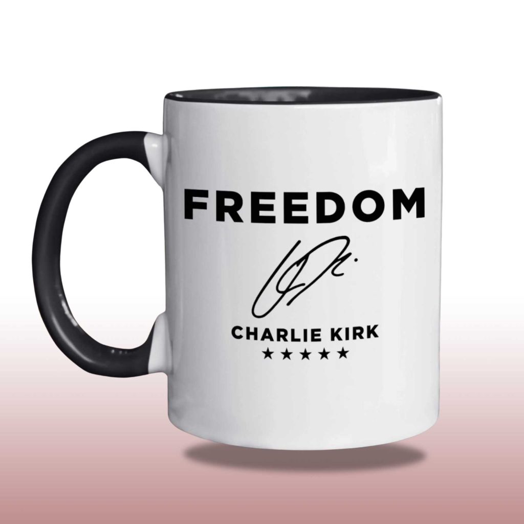 Freedom Charlie Kirk Signature Mug