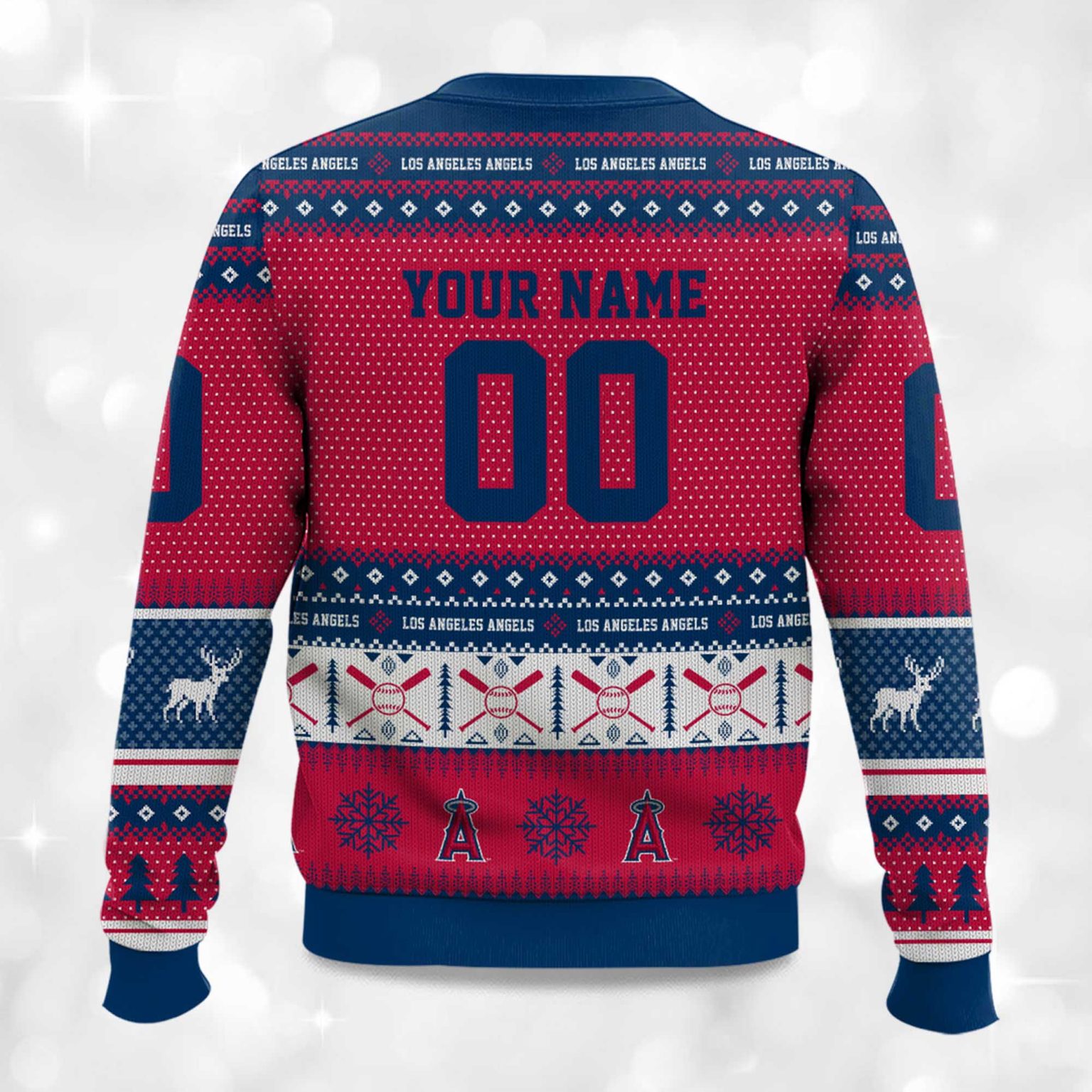 2025 Christmas Angels Baseball Personalized Ugly Sweater