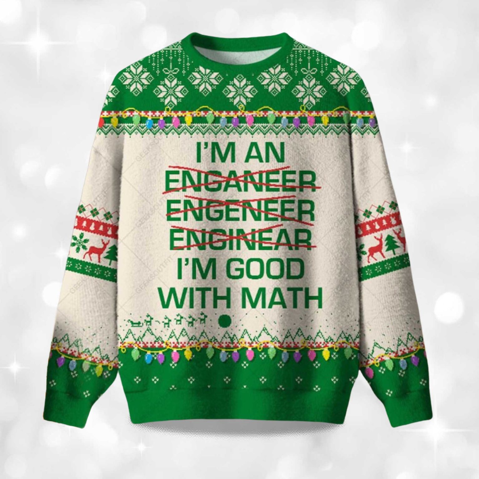 2025 I Am Good With Math Ugly Christmas Sweater