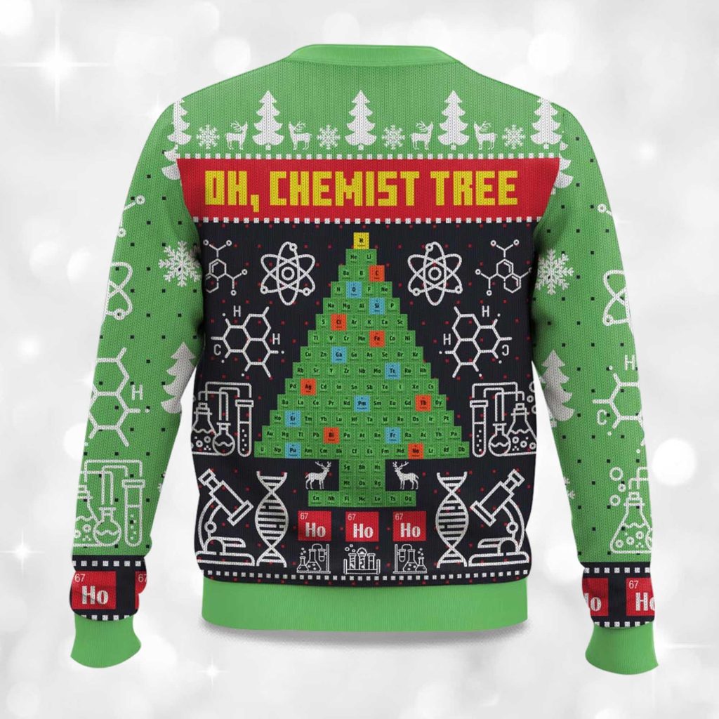 Chemist Tree Science Ugly Christmas Sweater