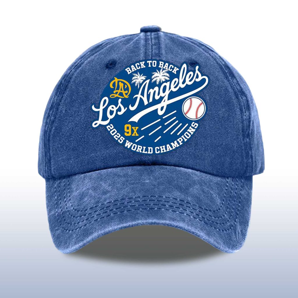 Dodgers Back To Back 2025 World Champions Hat