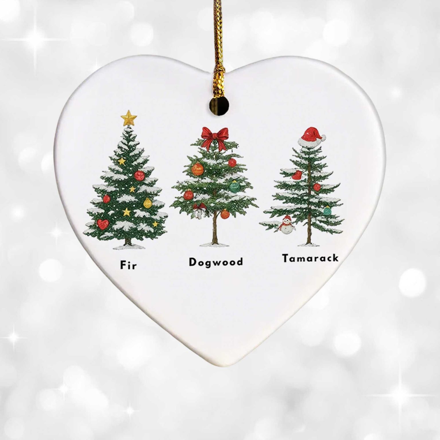 FDT Fir Dogwood Tamarack Christmas Tree Ornament