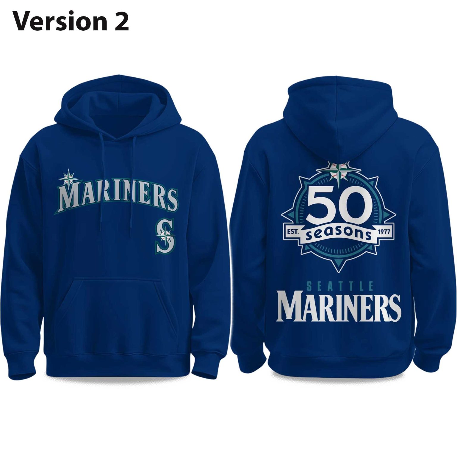 Mariners 50 Seasons Celebration EST 1977 - 2026 Hoodie