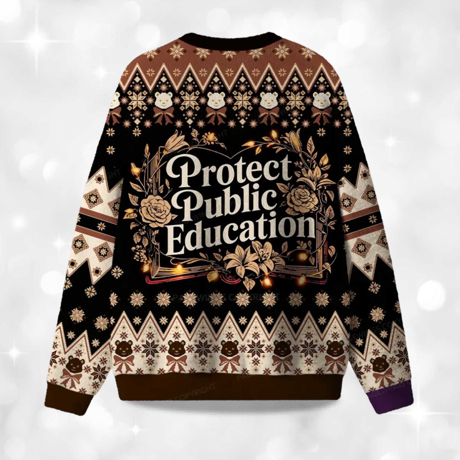 Protect Public Education Christmas Ugly Sweater
