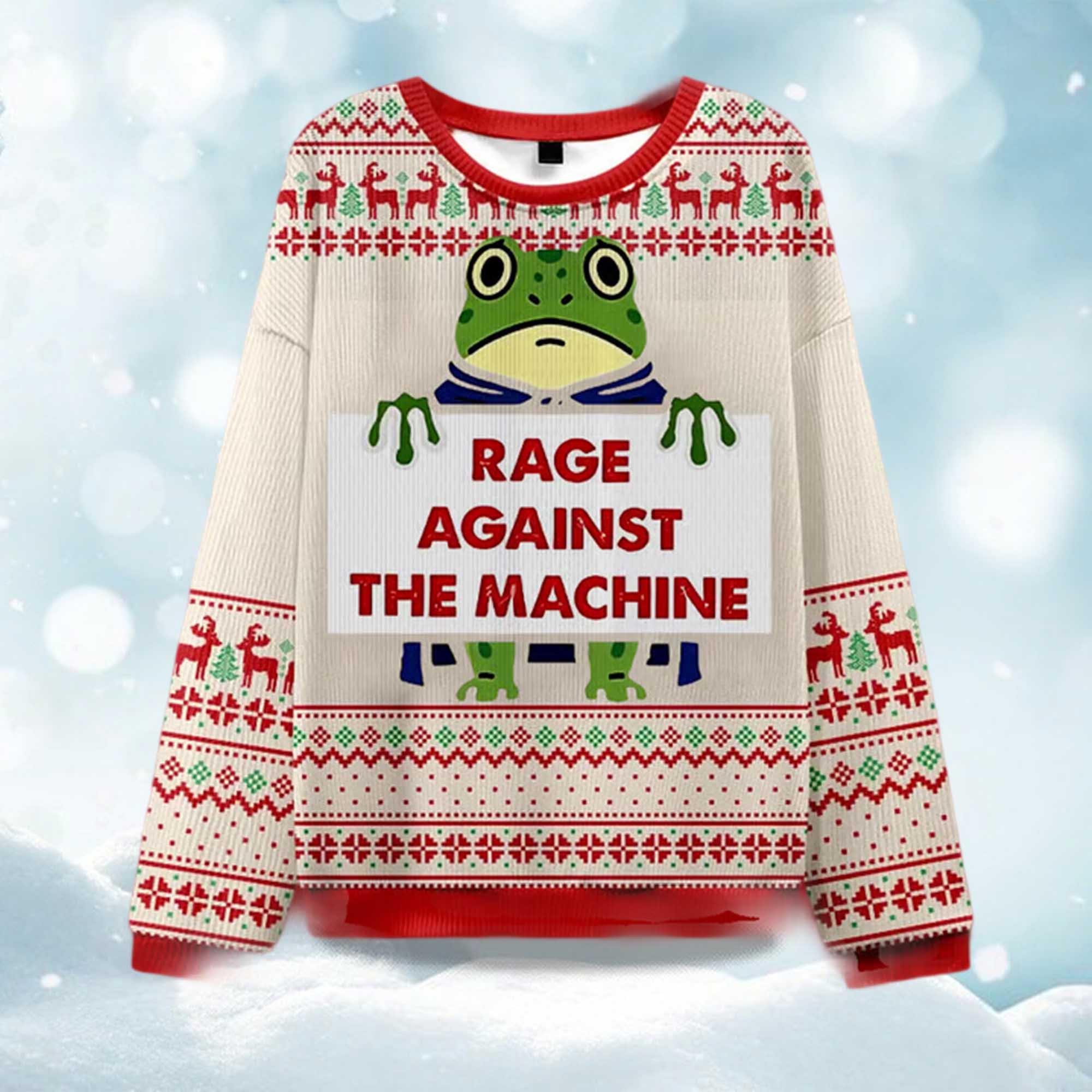 Rage Against The Machine Ugly Christmas Sweater