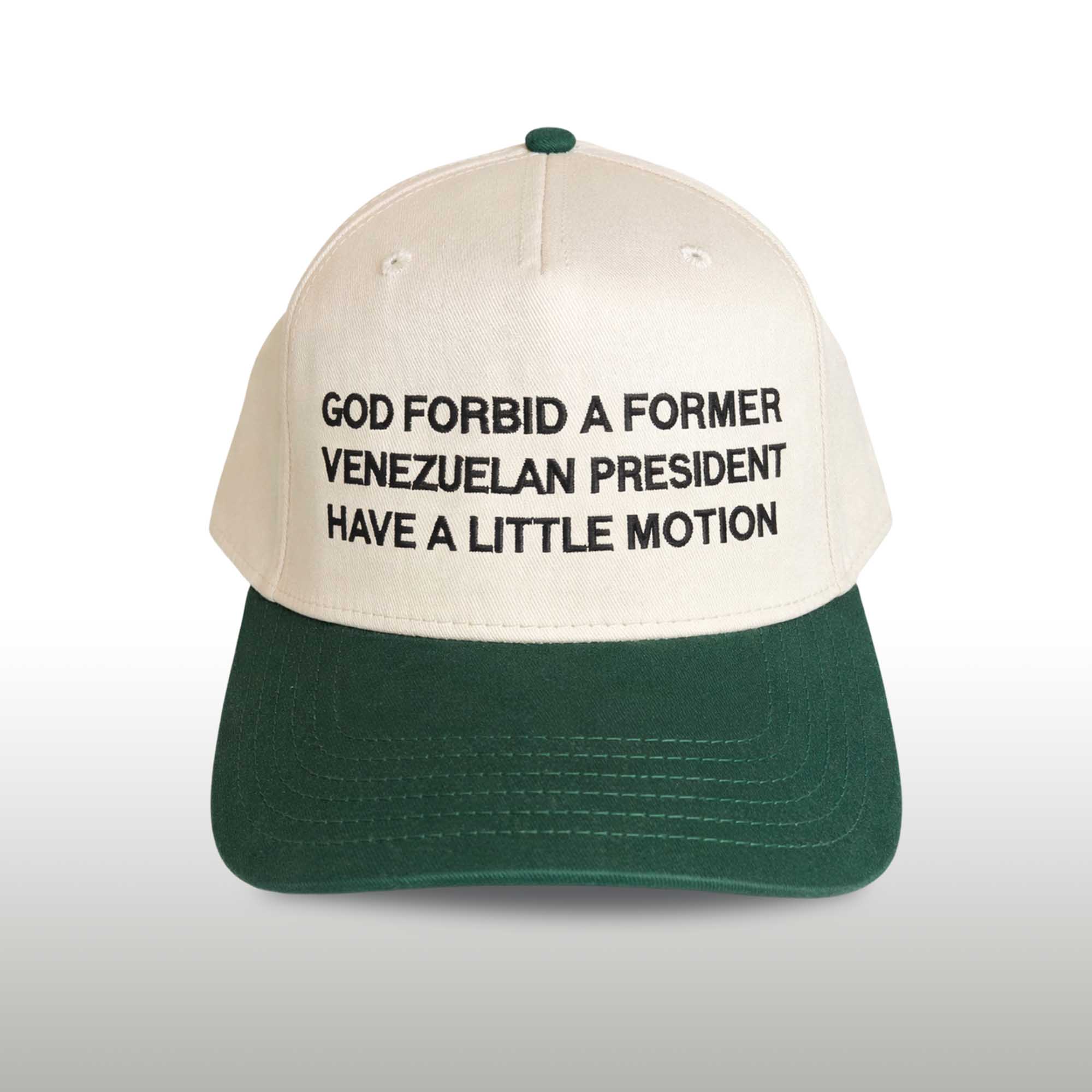 God Forbid A Former Venezuelan President Have A Little Motion Hat