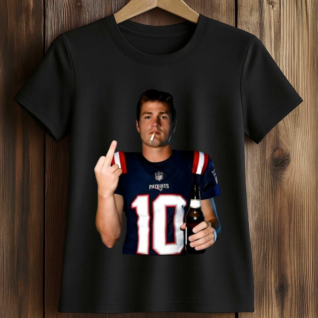 Drake Maye Drinking and Smoking Shirt