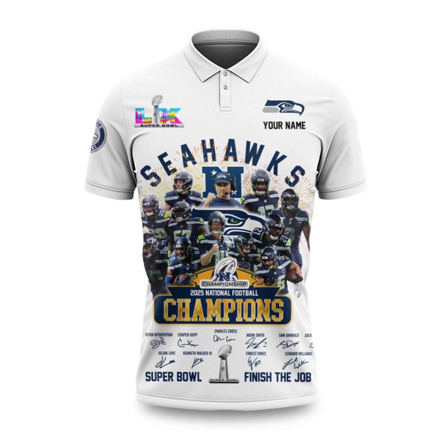 Seahawks NFC Championship Game 2025 2026 Polo Shirt